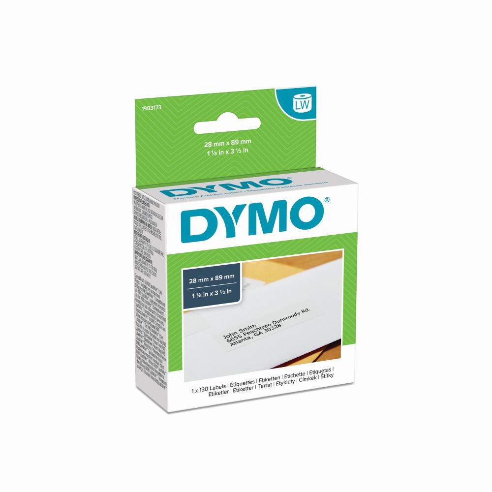 Dymo 99010 Address Labels (130 labels) - 28 x 89mm - Best UK Prices
