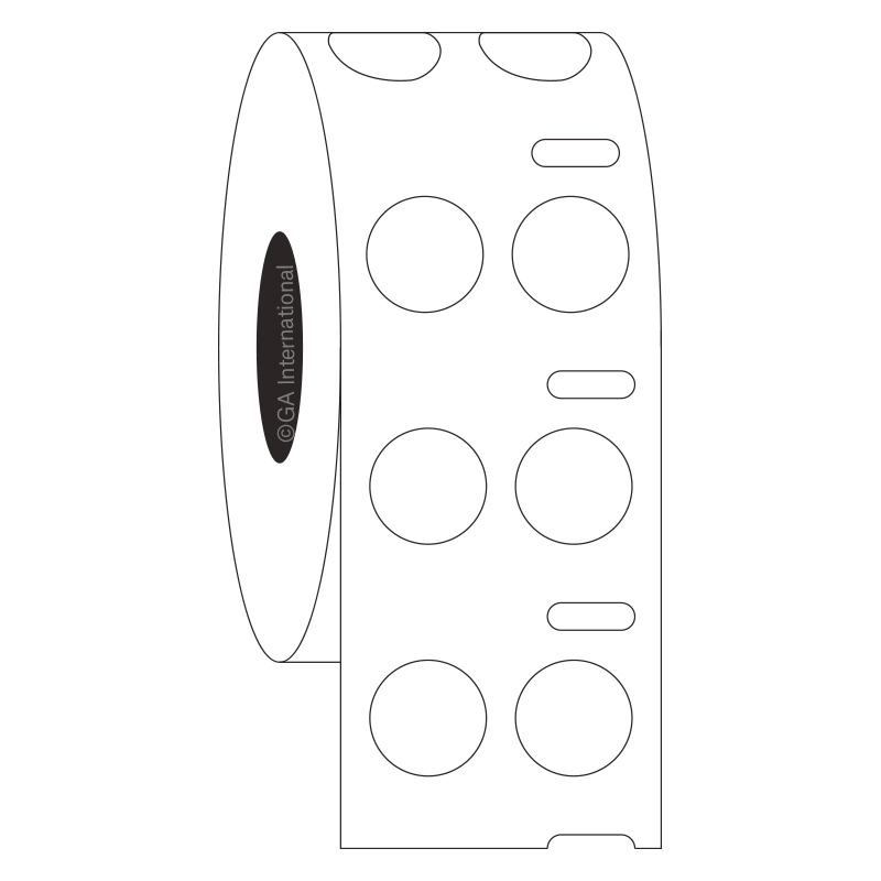 Dymo Cryogenic Round Vial Labels - 13mm (0.5") Diameter - Best UK Prices
