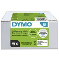 Dymo 11354 Multi Purpose Labels (1000 labels) - 32 x 57mm - Best UK Prices